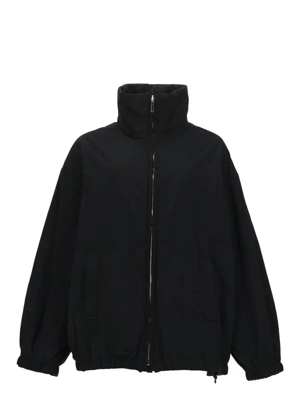 Max Mara Reversible Quilted Mini Bomber Jacket - Black