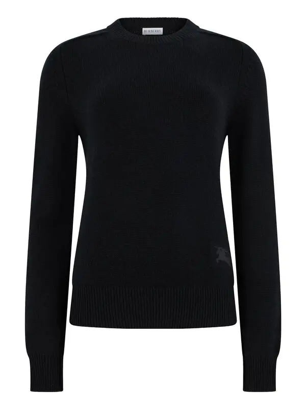Burberry Crewneck Cashmere Sweater For - Blue