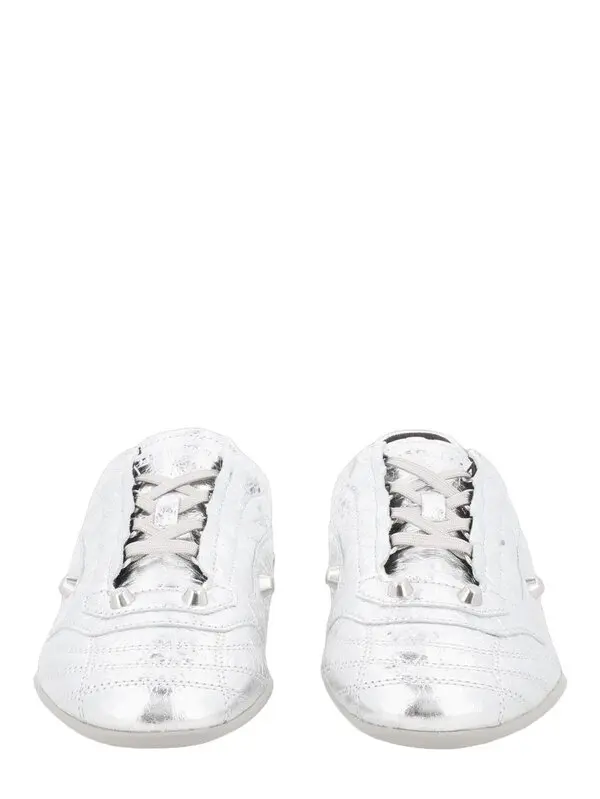 Balenciaga City Leather Sneaker - Silver