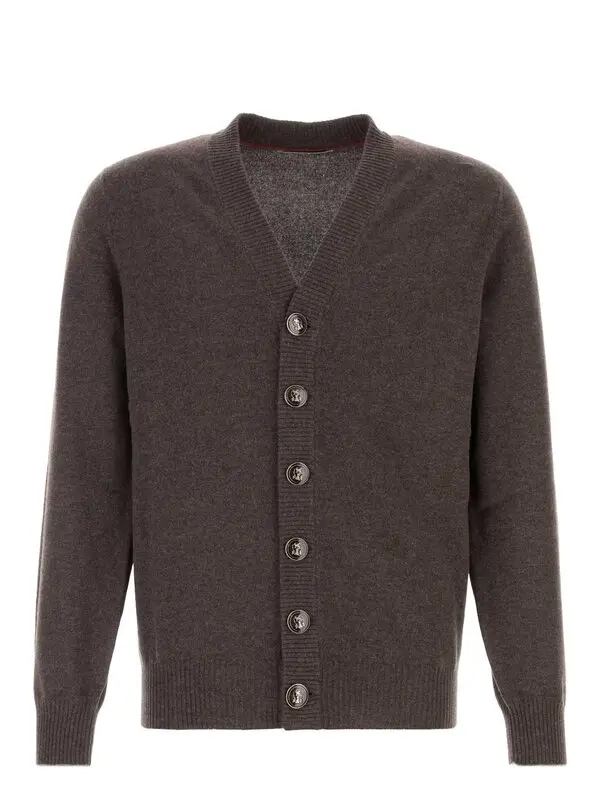 Brunello Cucinelli Cashmere Cardigan - Brown