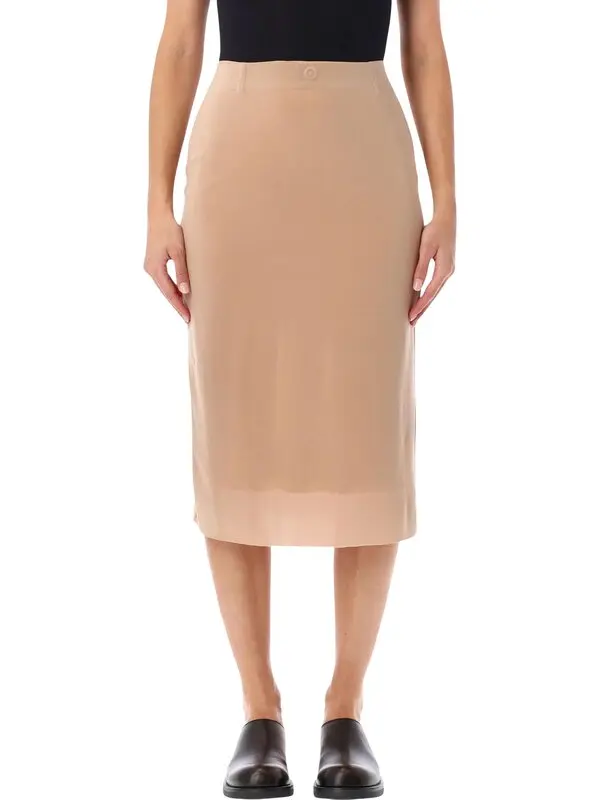 MAISON MARGIELA High-waist Midi Skirt - Nude