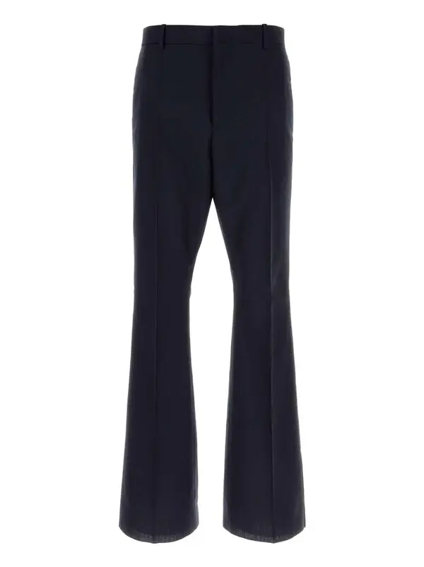 JIL SANDER Navy Wool Blend Pant - Blue
