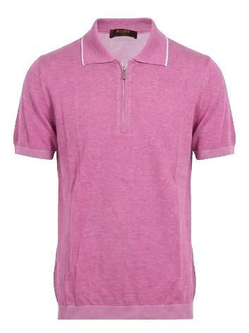 MOORER Polo Shirt Size Cotton - Mauve