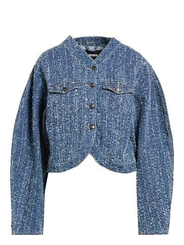 ROTATE BY BIRGER CHRISTENSEN Denim Outerwear Size Organic Cotton, Elastane - Blue