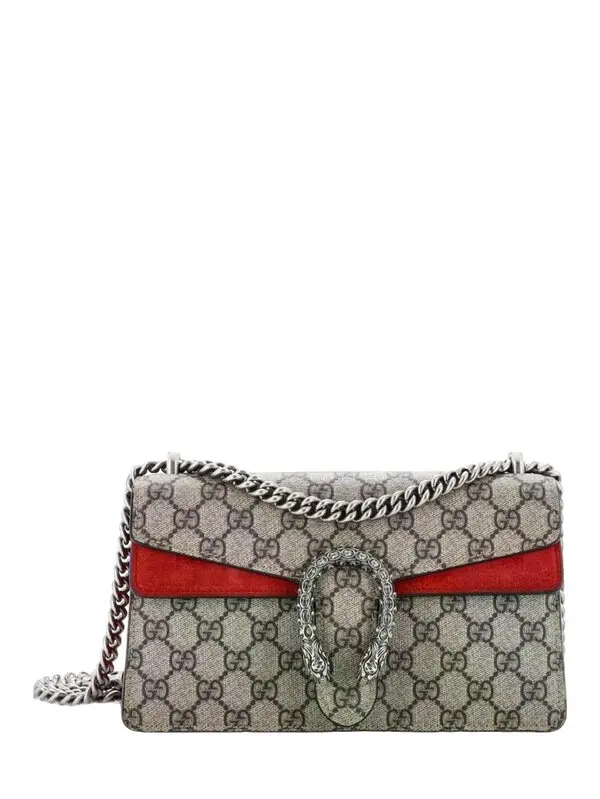 Gucci Dionysus Bag Gg Coated Canvas Small Shoulder Bag - Red