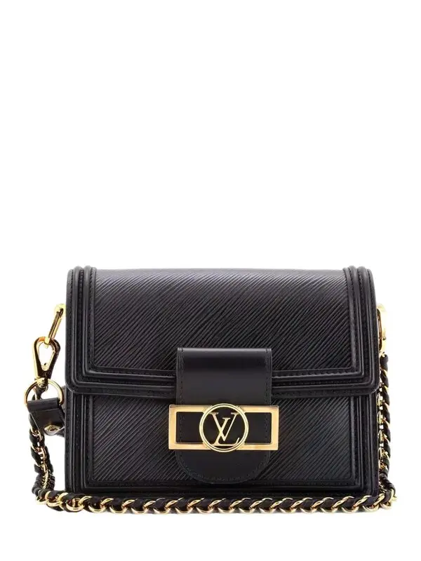 LOUIS VUITTON Dauphine Epi Leather Mini Shoulder Bag - Black