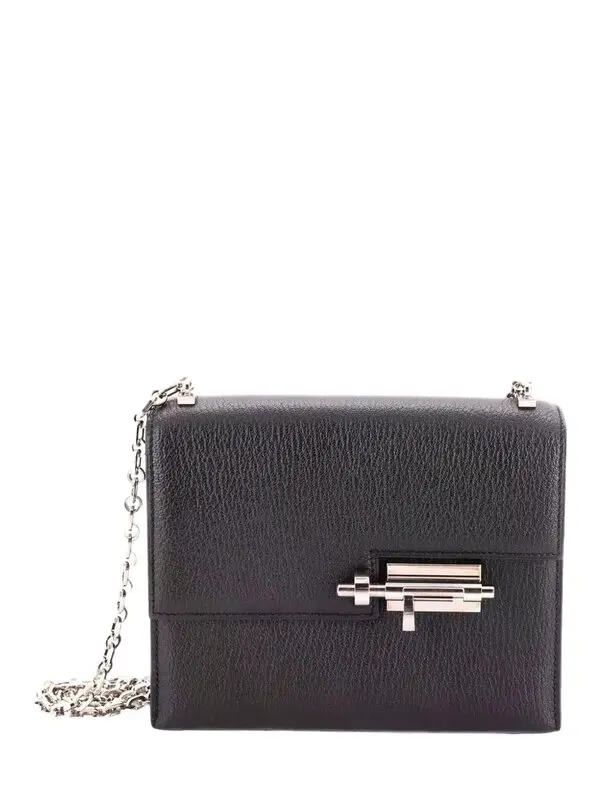 Hermès Verrou Chaine Bag Chevre Mysore Mini Shoulder Bag - Black