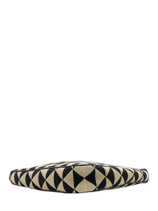 Prada Symbole Triangle Bag Jacquard Mini Shoulder Bag - Black