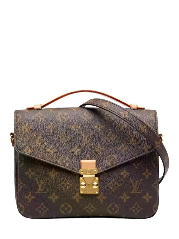 LOUIS VUITTON 2021-2026 Monogram Pochette Metis Satchel - Brown