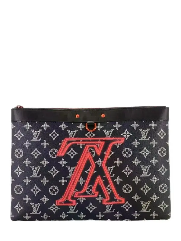 LOUIS VUITTON Pochette Apollo Limited Edition Upside Down Monogram Ink Gm Clutch Bag - Multicolour