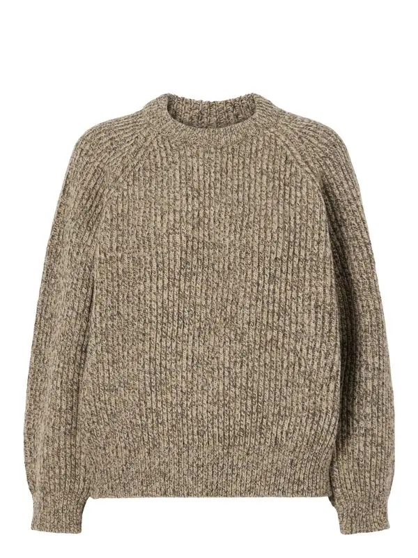 Daughter Ribbed Mélange Wool Sweater - No