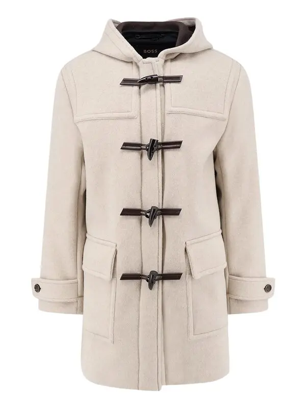 BOSS Cariso Virgin Wool And Cashmere Montgomery - Multicolor