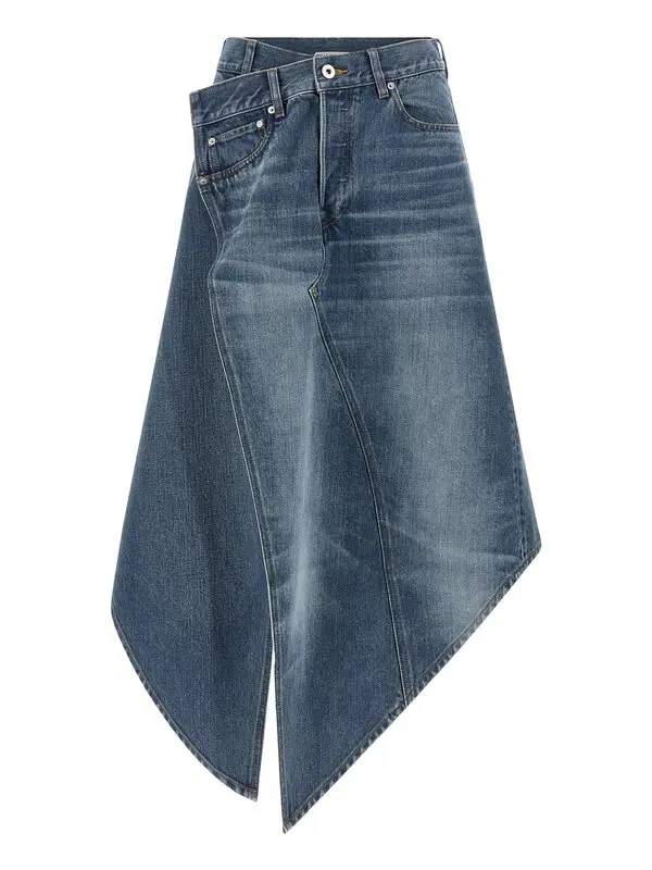 JW Anderson J.w.anderson 'drop Front' Skirt - Blue