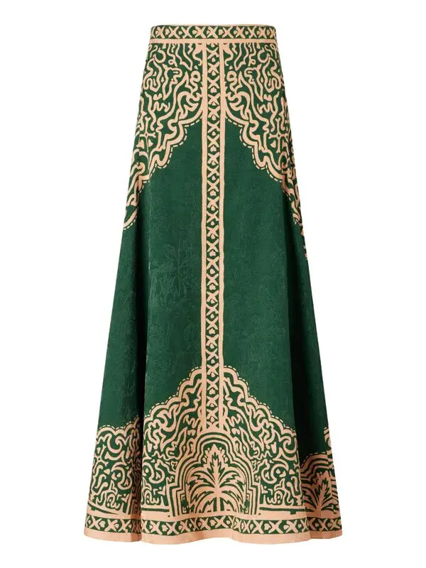 Johanna Ortiz Satin-jacquard Maxi Skirt - No