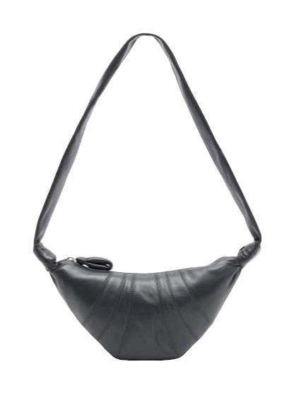 LEMAIRE Croissant Small Leather Bag - Blue