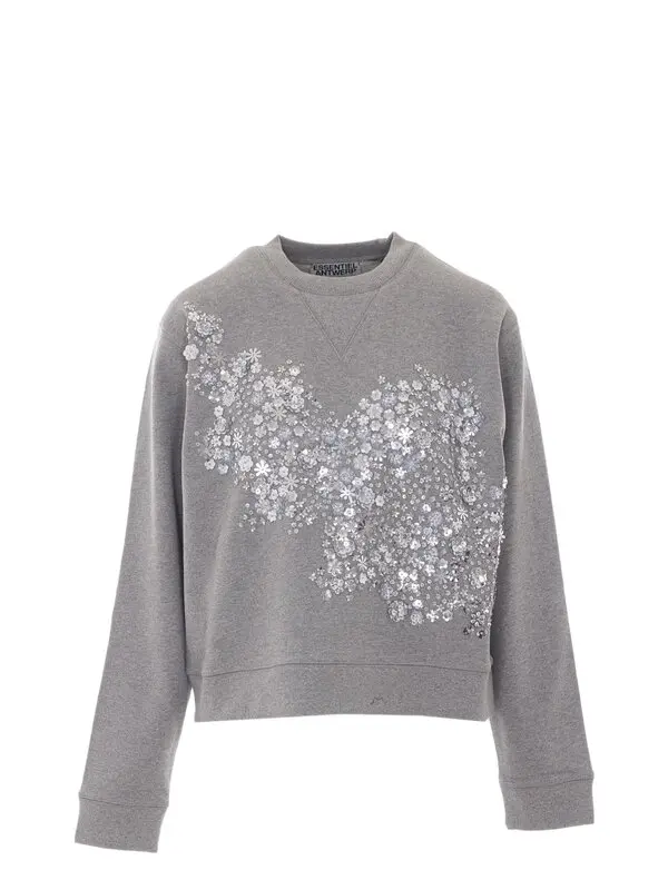 Essentiel Antwerp Kruimel Embellished Sweatshirt - Grey