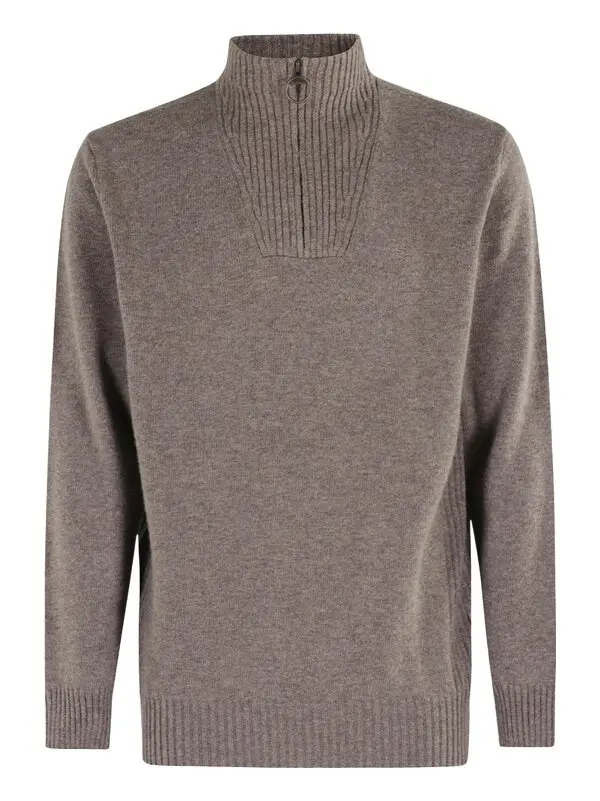 Barbour Long Sleeve Half-zip Jumper - Gray