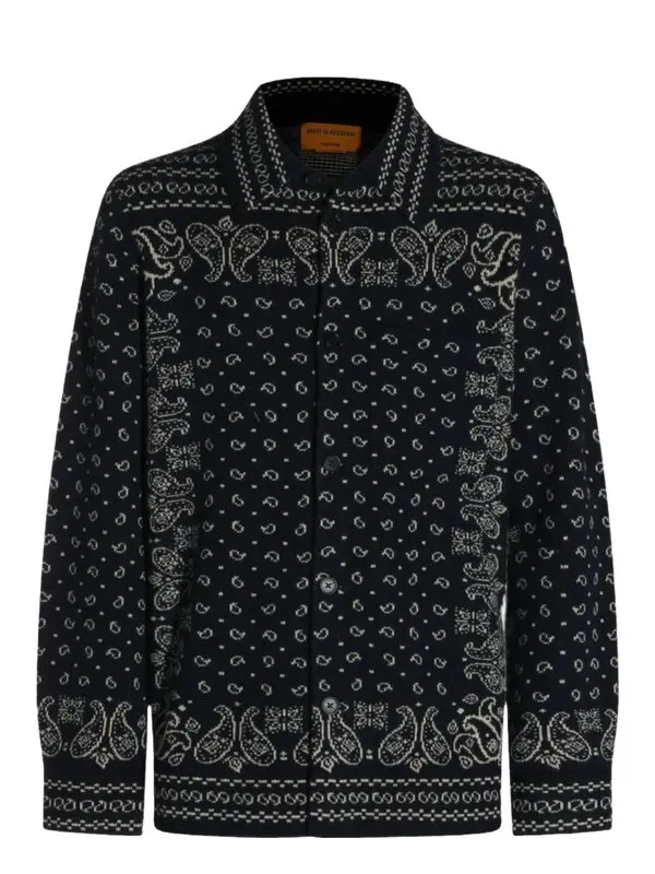 Guest In Residence Intarsia Cashmere Cardigan - No