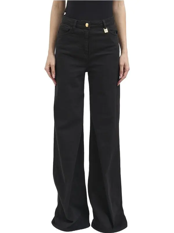 Elisabetta Franchi Wide-leg Jeans - Black