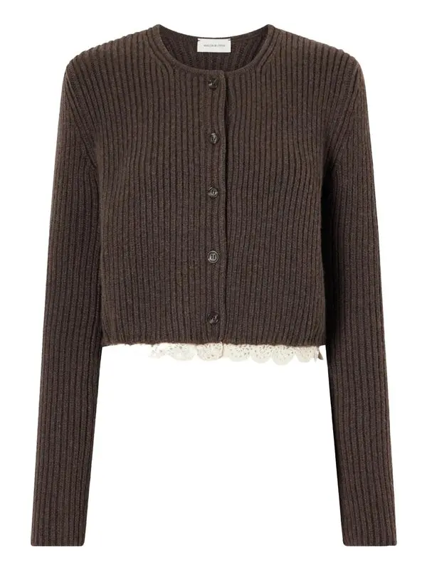 Magda Butrym Crewneck Cropped Cardigan - No