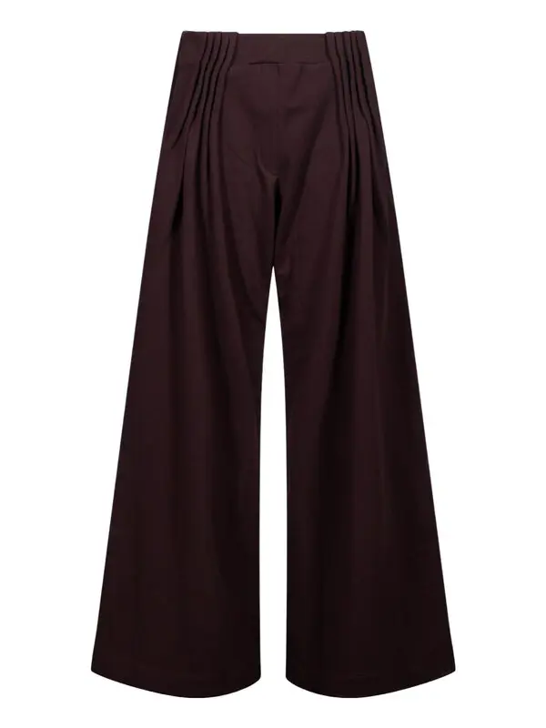 Dries Van Noten Pleated Trousers - Plum