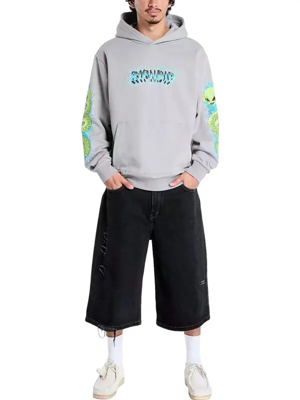 RIPNDIP Skull And Bones Hoodie - Grey