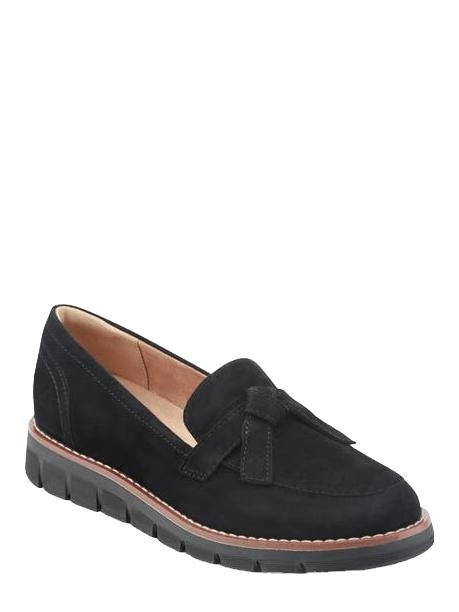 Easy Spirit Vinaya Loafer - Black Suede