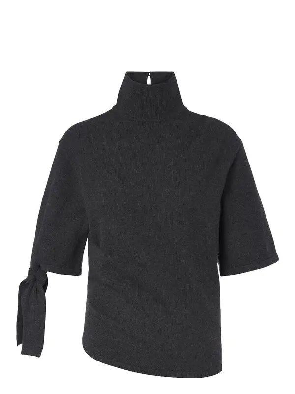 Jacquemus Fiocco Wool And Cashmere Turtleneck Sweater - Grey