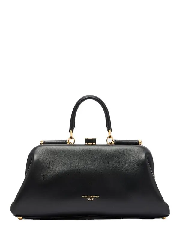 Dolce & Gabbana Grandma Medium Leather Top-handle Bag - Black