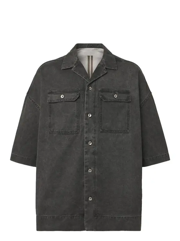Rick Owens Magnum Tommy Denim Shirt - Grey