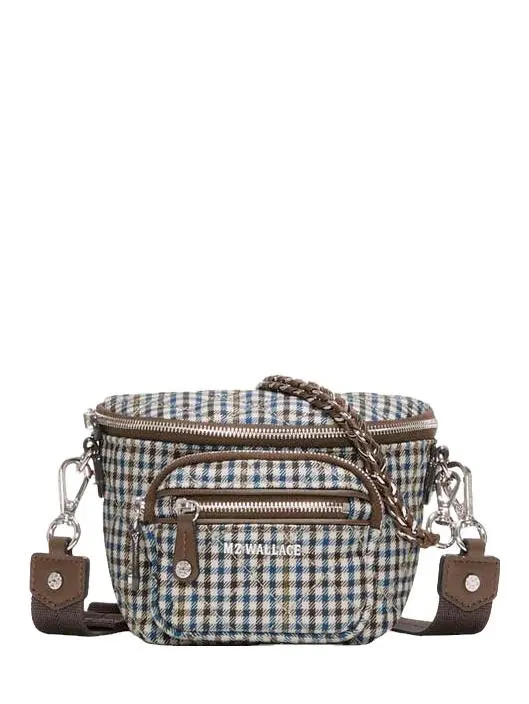 Mz Wallace Micro Crosby Sling Bag - Heritage Check