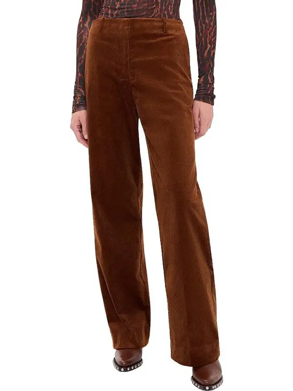 GANNI Corduroy Trousers - Tortoise Shell