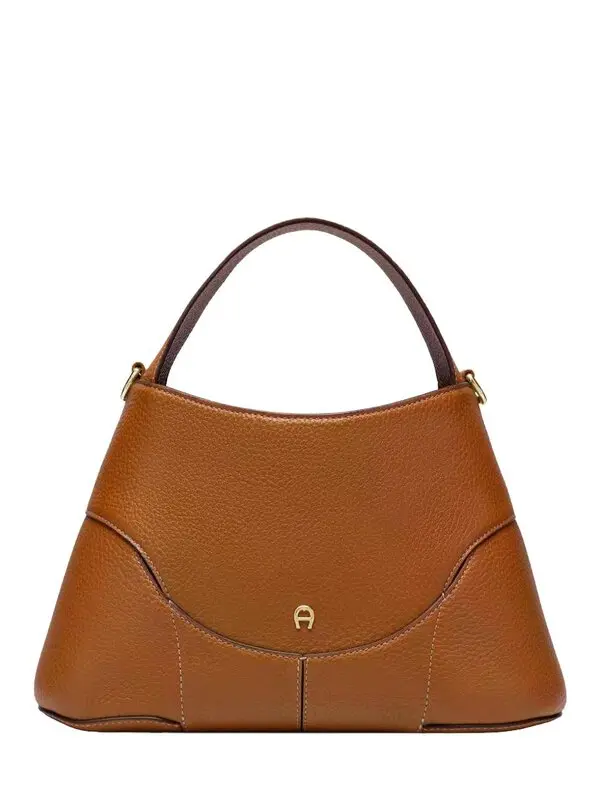 AIGNER Medium Hazel Leather Tote Bag - Brown