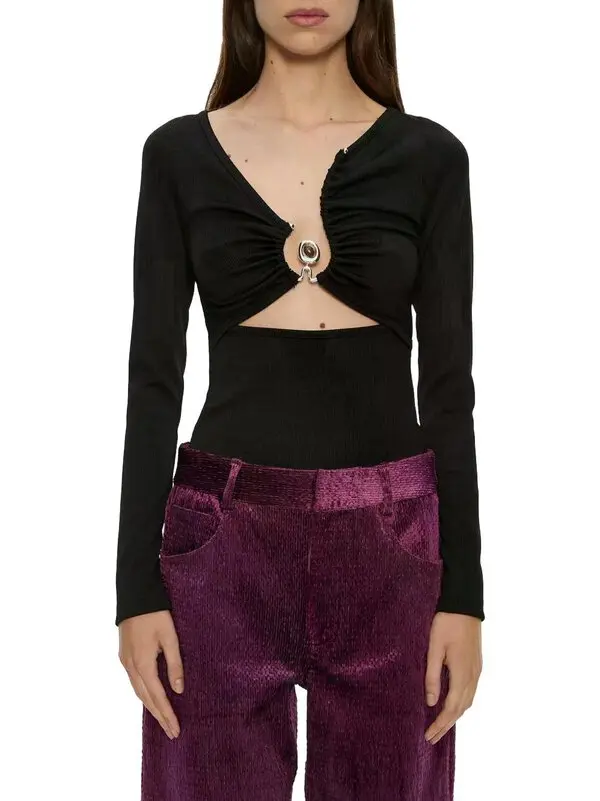Christopher Esber Diverge Droplet Long-sleeve Top - Black