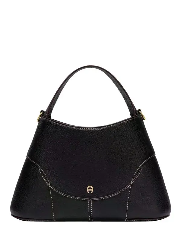 AIGNER M Hazel Logo-plaque Top-handle Handbag - Black