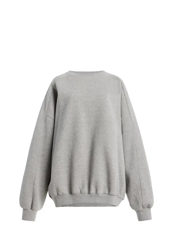 THE FRANKIE SHOP Mirra Cotton Sweatshirt - Grey
