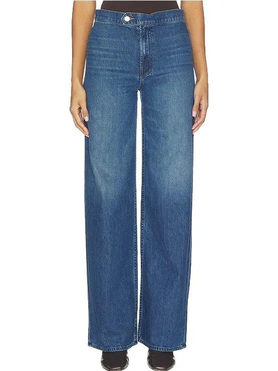 MOTHER The Tab Rerun Zip Sneak In Blue - Bad Date