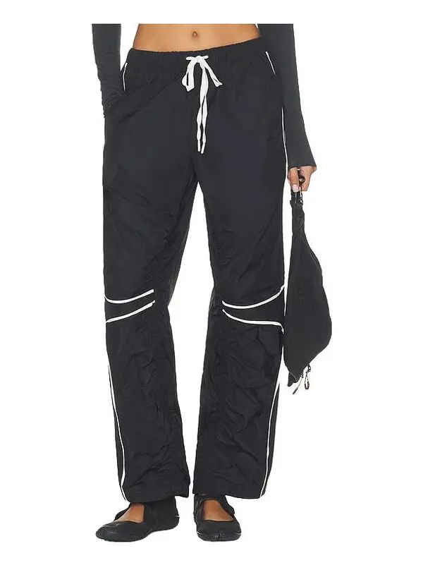Free People X Track Star Pant In Black - Black Combo