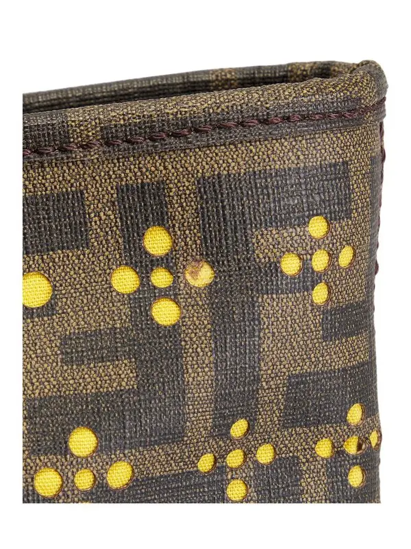 FWRD RENEW Fendi Zucca Flower-perforated Roll Tote - Brown
