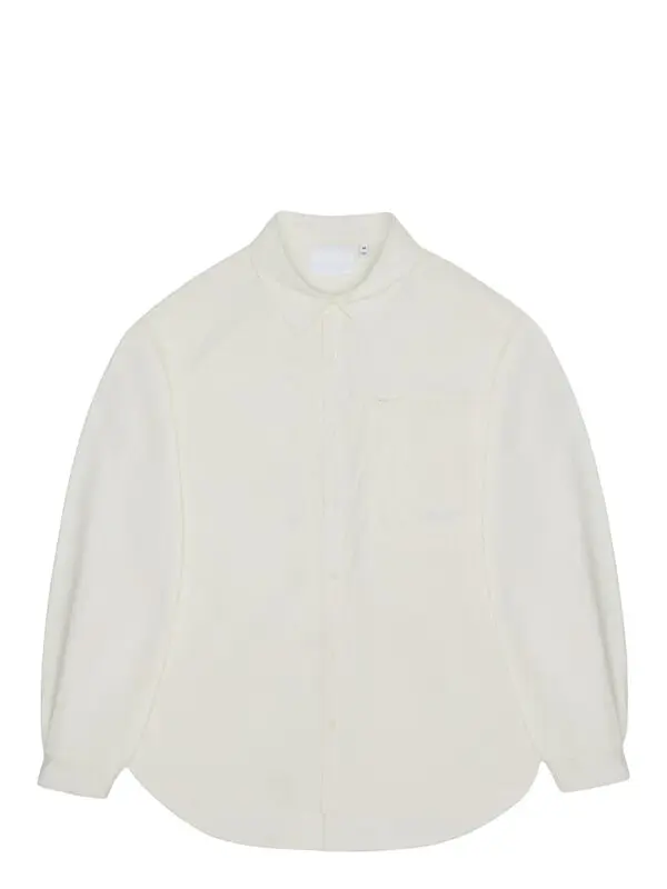 Rains Light Woven Long Sleeve Shirt - Blanc