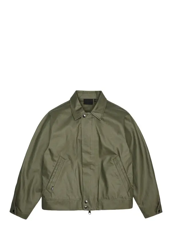 Rains Heavy Woven Overshirt - Moss