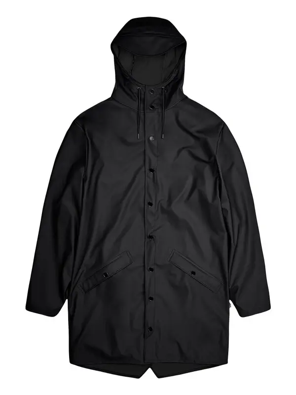 Rains Long Jacket - Black