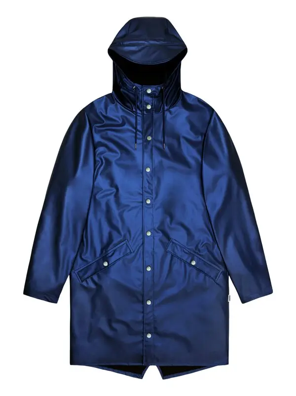 Rains Long Jacket - Lucid Blue