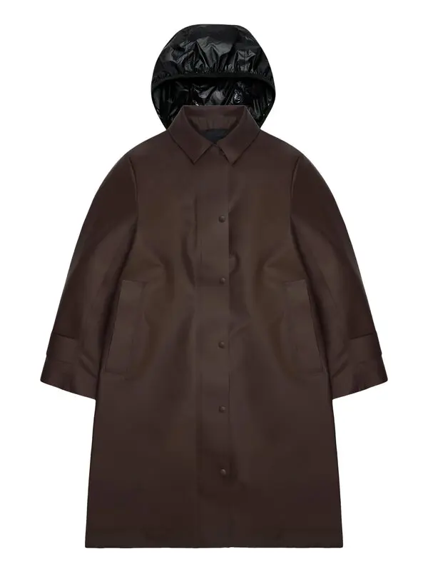 Rains Nara Long W Jacket - Bark