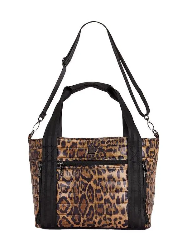 THINK ROYLN Jr. Jetset Wingman Crossbody Bag In Brown - Leopard