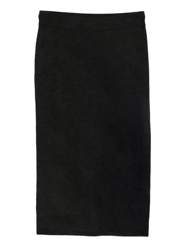 Marc O'polo Knitted Midi Skirt - Grey