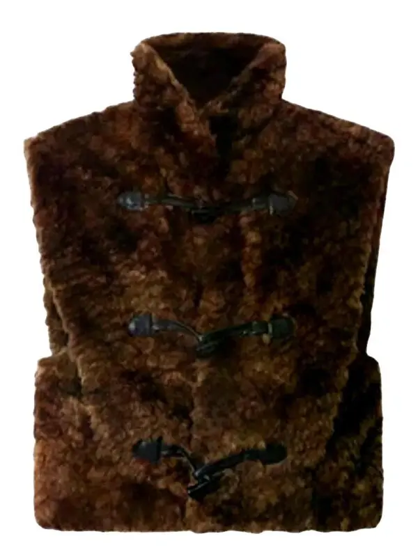 MARANT ETOILE Jocya Toggle-fastening Faux-fur Gilet - Brown