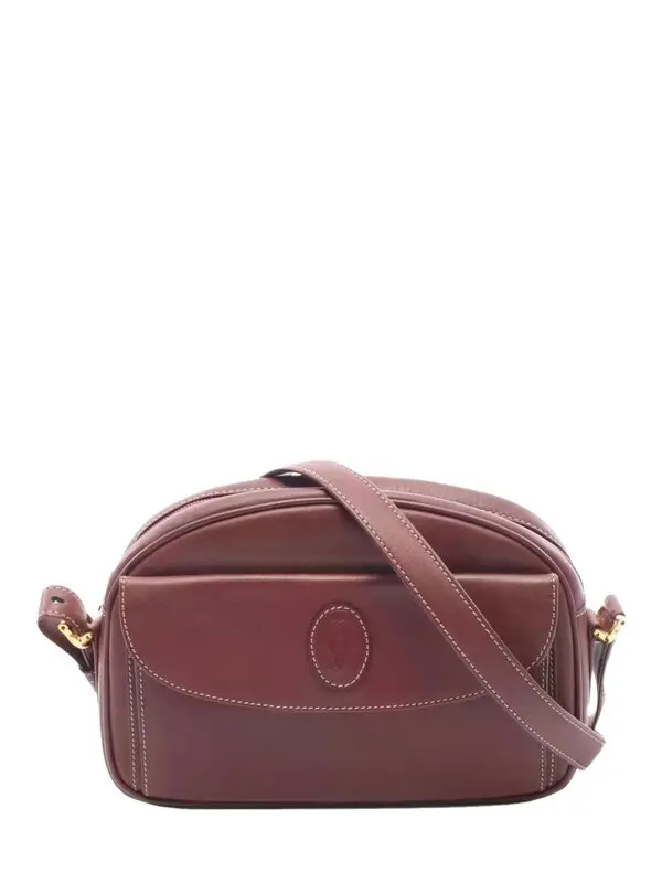 Cartier 2000s Leather Shoulder Bag - Red