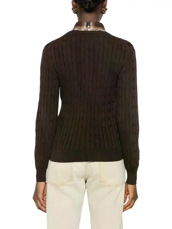 Gant Cable-knit Cardigan - Brown