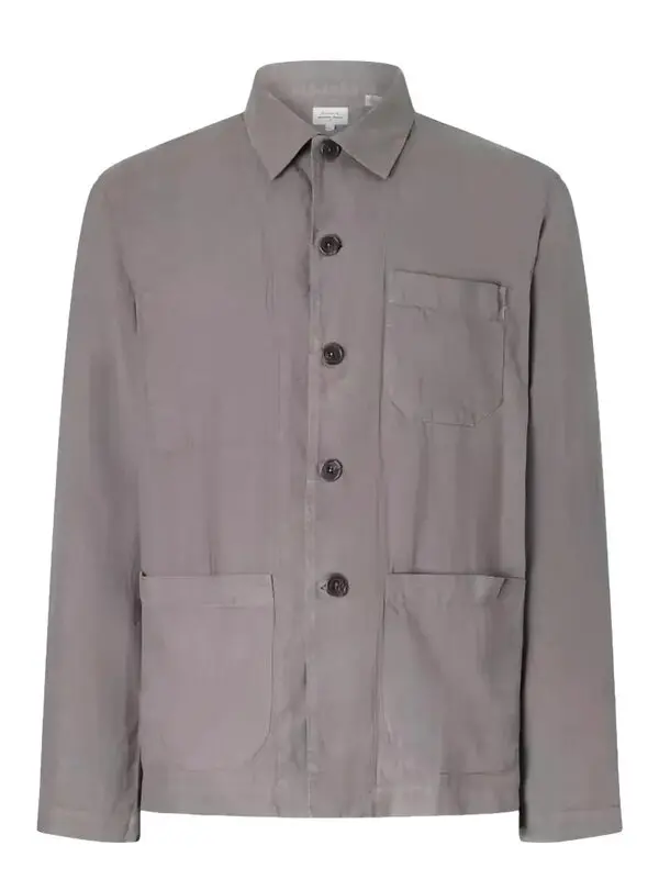 Hartford Perrry Button-up Patch-pocket Jacket - Grey